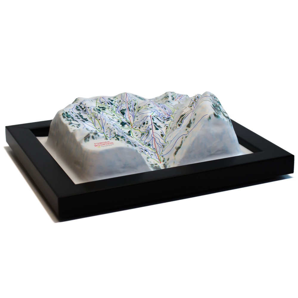 Powder Mountain 3D Ski Map by TestPlay - Raised Relief Map - TestPlayMaps