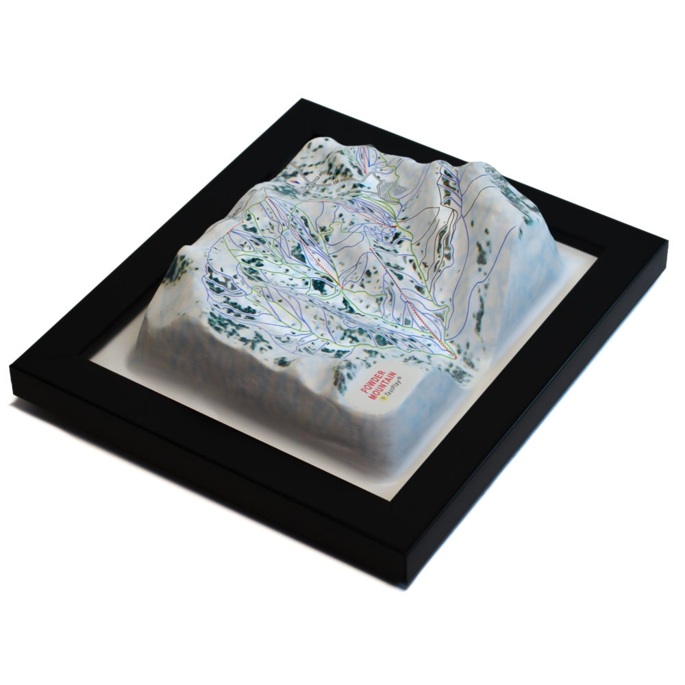 Powder Mountain 3D Ski Map by TestPlay - Raised Relief Map - TestPlayMaps
